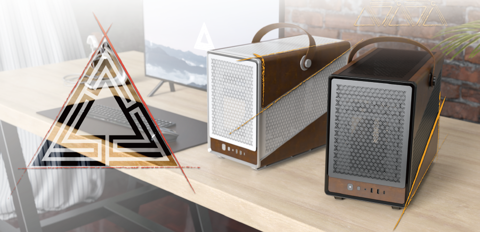 NeweggBusiness - Montech Heritage PRO Black Black Steel / Leather / Tempered Glass Micro ATX ...